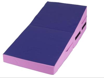 China Incline Gymnastics Wedge Mat 48x72 Inch Folding Cheese Mat for Tumbling and Skill Training for sale