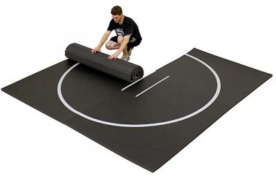 China Carpet Bonded Foam Cheerleading Mats 42ft x 6ft x 1 3/8in Gymnastics Flooring Roll for sale