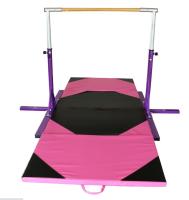 China Adjustable Horizontal Bar Gymnastics Home Training Steel Wood 330 lbs 13 Height Options for sale