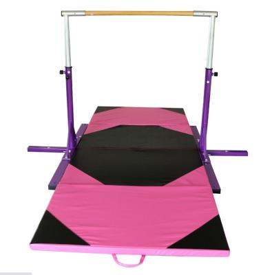 China Adjustable Horizontal Bar Gymnastics Home Training Steel Wood 330 lbs 13 Height Options for sale
