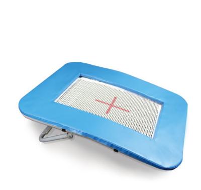 China IFG Approved Gymnastics Power Incline Inclined Mini Trampoline 126x126cm Frame 40 Springs for sale