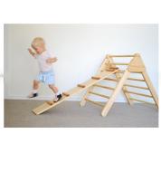 China CPSIA Certified Pikler Triangle Climber with Ramp for Toddlers 6 Months to 3 Years for sale