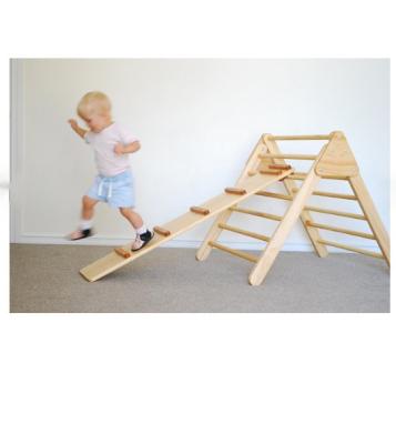 China CPSIA Certified Pikler Triangle Climber with Ramp for Toddlers 6 Months to 3 Years for sale