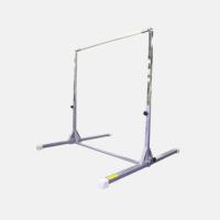 China Gymnastics Fiberglass Pull Up Horizontal Bar 155-195cm Height Adjustable Children Single Bar for sale