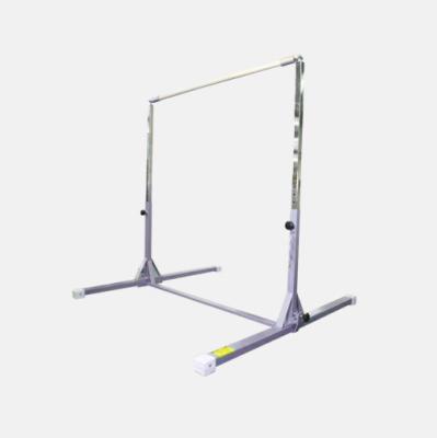 China Gymnastics Fiberglass Pull Up Horizontal Bar 155-195cm Height Adjustable Children Single Bar for sale