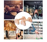 China Outdoor Gym H Shaped Parallel Handstand Bars 40x23x13cm Eco Friendly Wood Fitness Equipment for sale