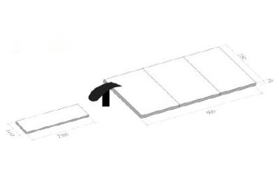 China PVC Leather Foldable Gymnastics Vaulting Horse Landing Mat 600x250x20cm for sale