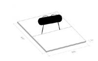 China 10cm Thick Gymnastics Competition Landing Mat for Pommel Horse 400x400cm Blue for sale