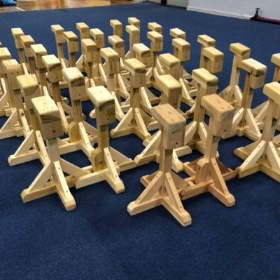 China Wooden Gymnastic Handstand Block 40cm Height Home Training Pedestal for sale
