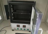China SUS 304 Horizontal Flammability Testing Equipment With Tempered Glass Window for sale