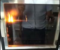 China Vertical Combustion Testing Equipment , Stainless Steel Flame Test Chamber for sale