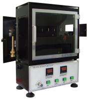 China SUS 304 Horizontal Flammability Testing Equipment With Tempered Glass Window for sale