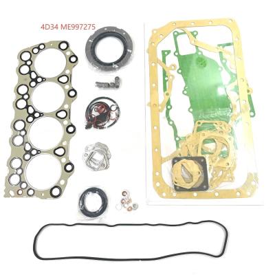 China Mitsubishi 4D34 4D32 4D34T Engine Overhaul Kit ME997275 Rebuild Gasket Set for sale