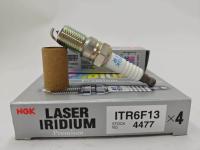 China NGK DENSO spark plugs model 4477 ITR6F13 ignition parts developed to enhance combustion stability and engine power output for sale