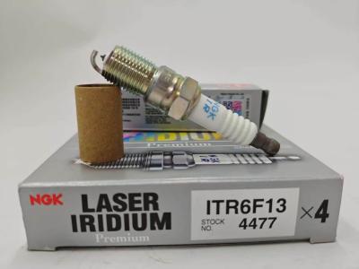 China NGK DENSO spark plugs model 4477 ITR6F13 ignition parts developed to enhance combustion stability and engine power output for sale