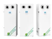 China Air Recuperator HEPA Filtered 80m2 Wall Mounted ERV For HVAC System for sale