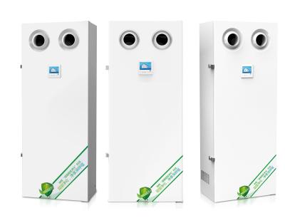 China Air Recuperator HEPA Filtered 80m2 Wall Mounted ERV For HVAC System for sale