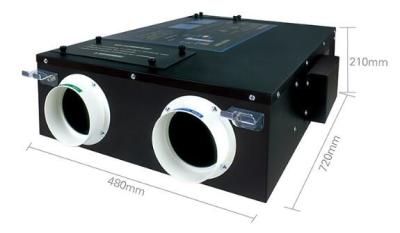 China Air Treatment Equipment Enthalpy 206 CFM Energy Recovery Unit for sale