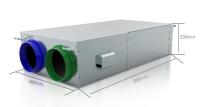 China LCD Control 206CFM Ceiling Mounted ERV PM2.5 Purification for sale
