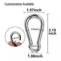 China 400lbs Load Capacity Stainless Steel AISI304/316 Swivel Snap Hook with Precision Casting for Heavy Duty Applications for sale