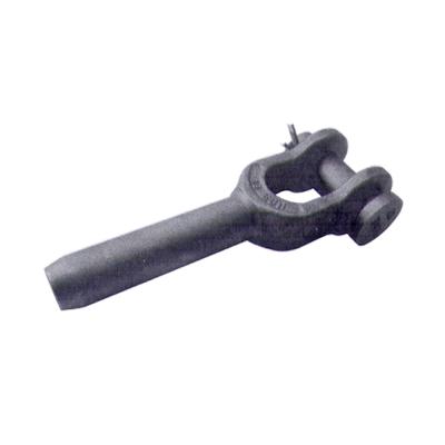 China High Tension Us Type Grooved Closed Wire Rope Socket Open Forged Swage Socket Sliver for sale