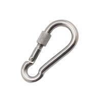 China Precision Casting Technology Quick Link Spring Snap Hook With Screw Lock Plain Finish for sale