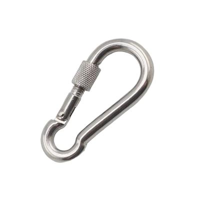China Precision Casting Technology Quick Link Spring Snap Hook With Screw Lock Plain Finish for sale