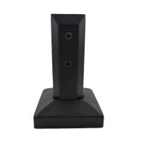 China Glass Spigot Clip Precision Investment Casting Glass Clamp in Matt Black with Coating for sale