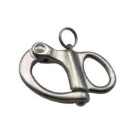 China SS Heavy Duty Fixed Eye Snap Shackle With Secure Locking System for sale