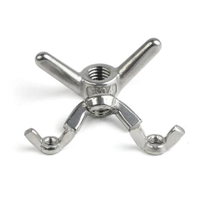 China DIN Standard ZINC PLATED SS304 SS316 Construction Butterfly Nuts Stainless Steel Formwork Wing Nuts for sale