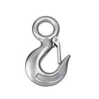 China SS304/316 Us Type 320 A/C Safety Latch Crane Hook with POLISH Finish 0.5-3.0T Capacity for sale