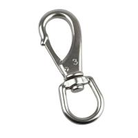 China Rigging Hardware Stainless Steel Round Eye Swivel Snap Hook with Spring and Swivel Eye for sale