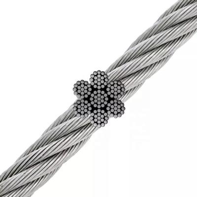 China 8*19S FC Galvanized Steel Wire Cable for Carbon Steel Rope Efficiency for sale