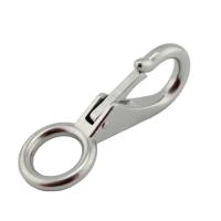 China Marine Hardware SS304/316 Durable Fixed Eye Bolt Snap Hook with Polished Finish for sale