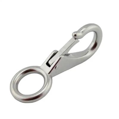 China Marine Hardware SS304/316 Durable Fixed Eye Bolt Snap Hook with Polished Finish for sale