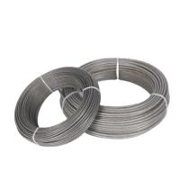 China High Tolerance Polished Stainless Steel Wire Rope for Plastic Coated 304 and 316 Material for sale
