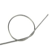 China High Tolerance Polished Stainless Steel Wire Rope for Plastic Coated 304 and 316 Material for sale