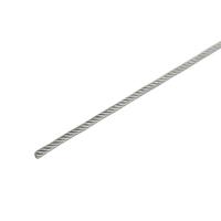 China High Tolerance Polished Stainless Steel Wire Rope for Plastic Coated 304 and 316 Material for sale