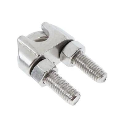 China Adjustable Stainless Steel Wire Rope Clamp Electro Galvanized For Metal Riggings for sale