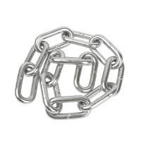 China Chemical Resistant Stainless Steel Link Chain with Polished Finish and Welded Structure DIN766 Standard for sale