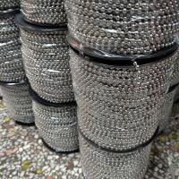 China 6mm Stainless Steel Beaded Ball Chain with Polished Finish for Rust Prevention in Window Blinds for sale