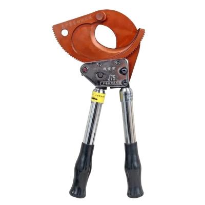 China Customized Support 75mm Ratchet Aluminum Cable Cutter with Not Rated Jaw Surface for sale
