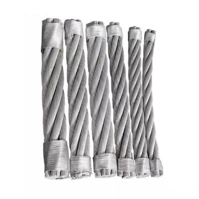 China Smooth Stainless Steel Wire Rope for Hanging and Ground Galvanized Non-Alloy Traction Rope for sale