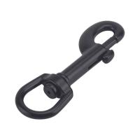 China Direct Rotating Metal Snap Black Carabiner Hook for Heavy Industry Market for sale