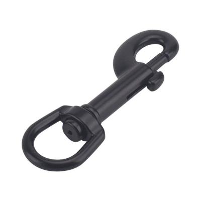 China Direct Rotating Metal Snap Black Carabiner Hook for Heavy Industry Market for sale