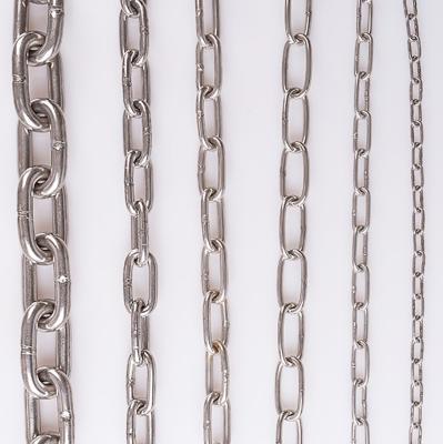 China Durable SS304 SS316 SS316L Polished Stainless Steel DIN766 Short Link Chain for Conveyor for sale