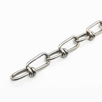 China 304 Polishing Finish Double Loop Chain for Outlet Stainless Steel Construction for sale