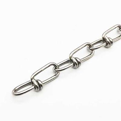 China 304 Polishing Finish Double Loop Chain for Outlet Stainless Steel Construction for sale
