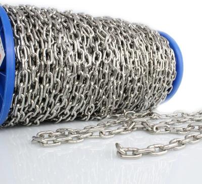 China Standard Galvanized SS304 SS316 Short Link Chain for Industrial Applications for sale