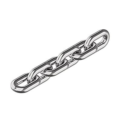 China Silver Stainless Steel Chain DIN766 Link Chain for Lifting Hardware Standard DIN766 for sale